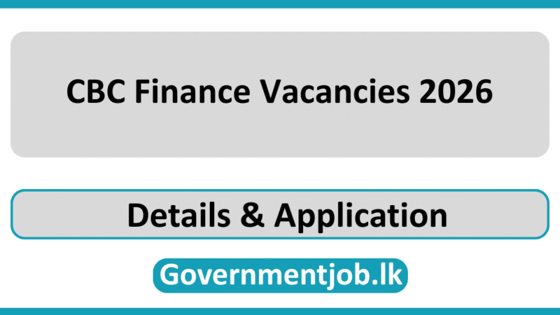 CDB Finance Vacancies 2026 in Sri Lanka Application & Details