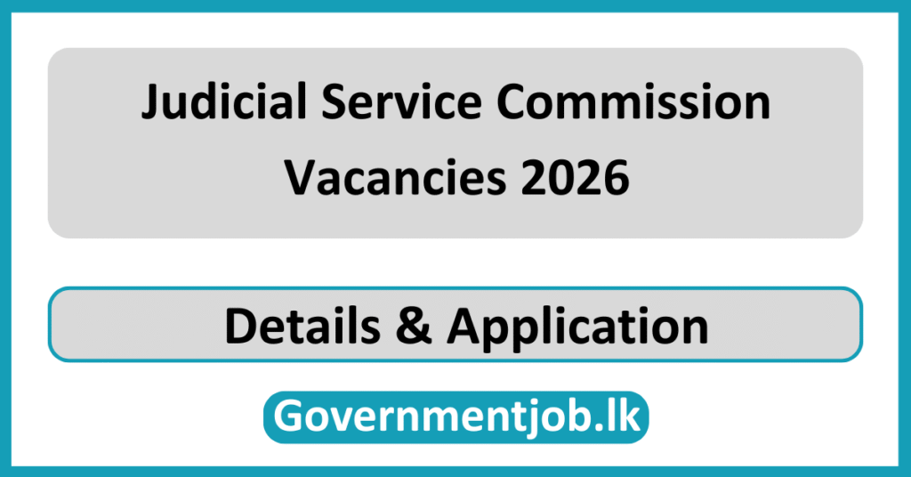 Judicial Service Commission Vacancies 2026 Application Form