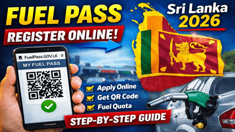 Fuel Pass Register Online in Sri Lanka (Fuelpass Gov LK QR Code)